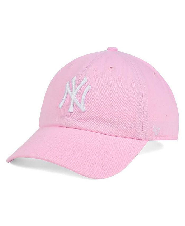 '47 Brand New York Yankees Pink White Clean Up Cap - Macy's