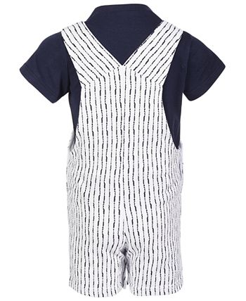 First Impressions Baby Boys Striped Shortall Set, Created for Macy's - Macy's