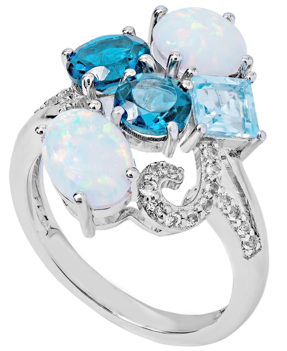 Click here for Lab-Grown Opal (1-1/3 ct. t.w) & Multicolor Topaz... prices