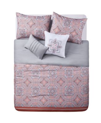 VCNY Home CLOSEOUT! Allison Reversible Comforter Set, Full/Queen - Macy's