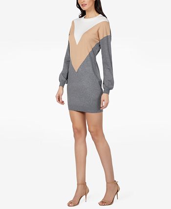 bebe Colorblocked Sweater Dress - Macy's