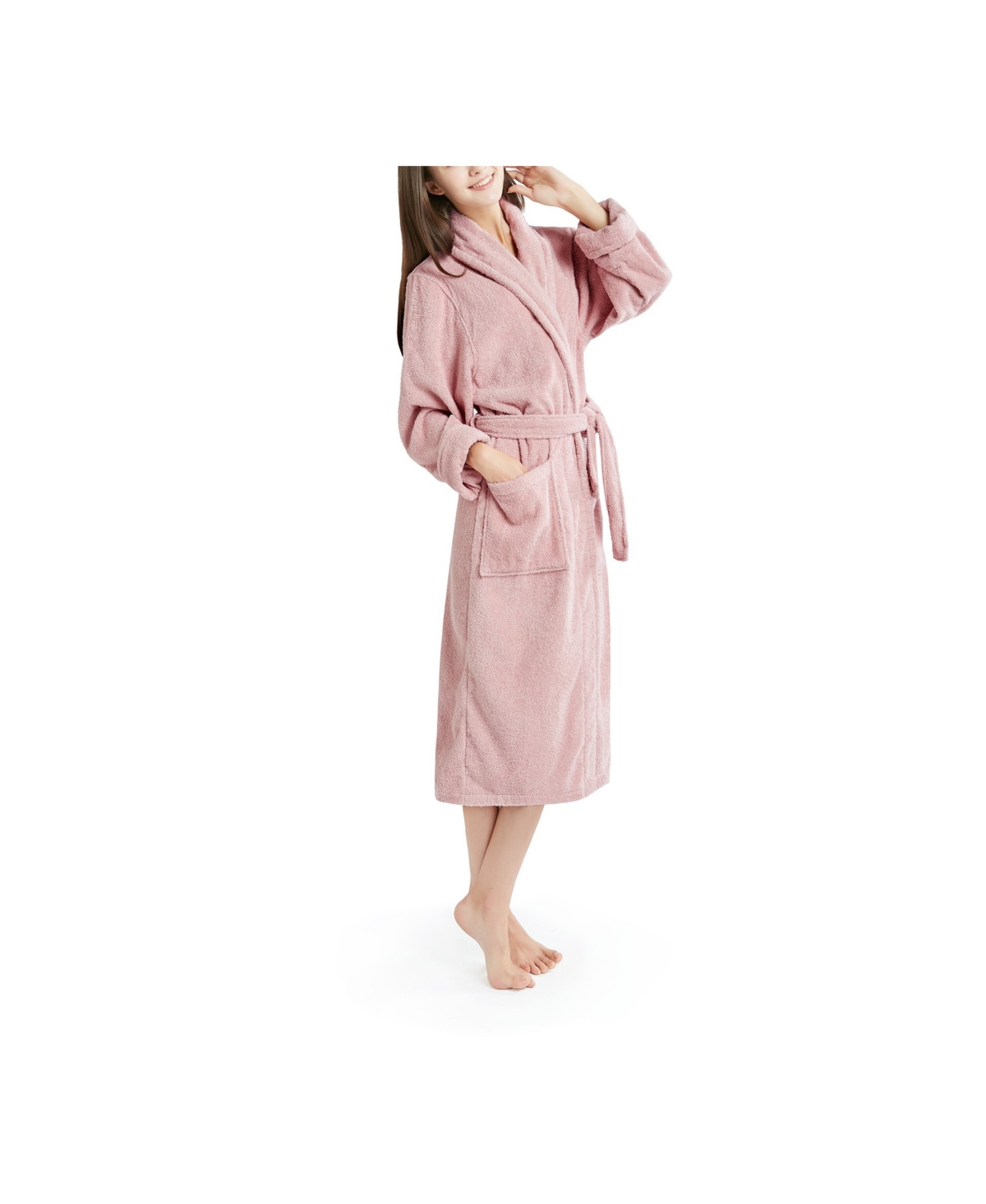 Click here for Ink+Ivy Womens Cotton Terry Robe - Rose prices