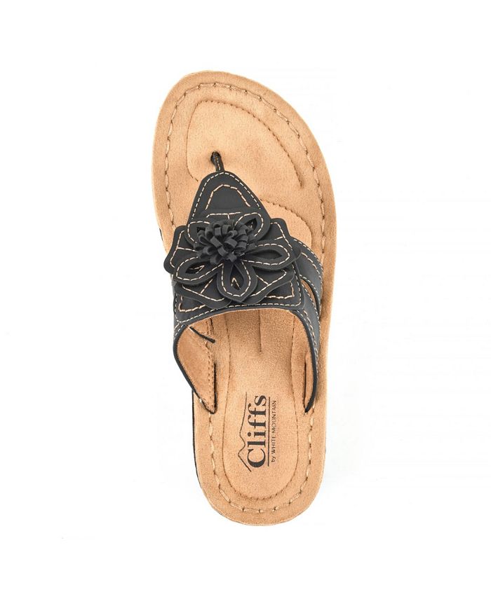 Cliffs by White Mountain Carnation Comfort Thong Sandals - Macy's