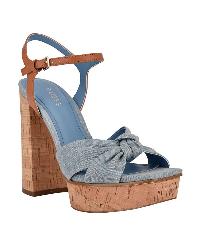 GUESS Women's Roslyn Platform Sandals - Macy's