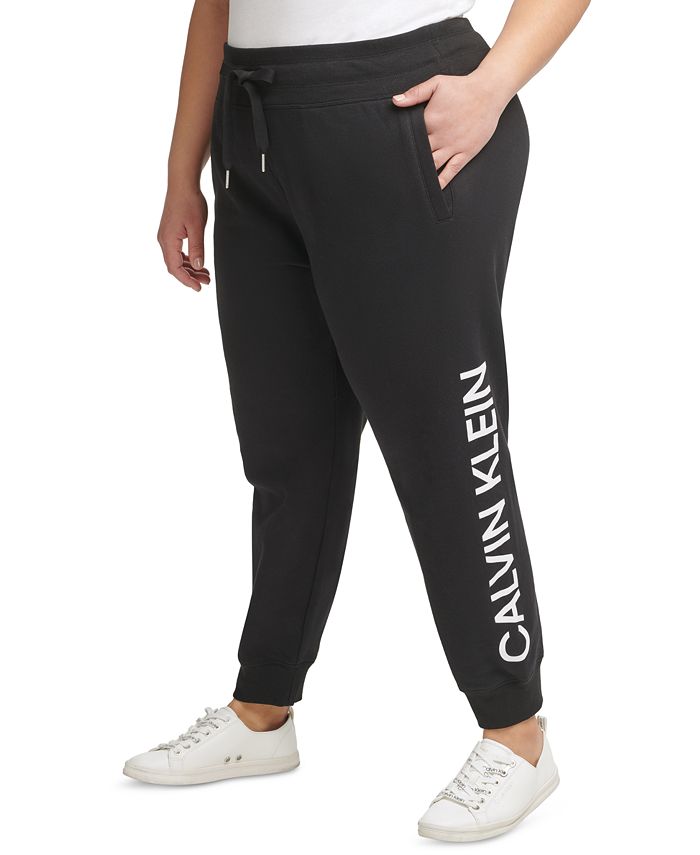 Calvin Klein Plus Size Logo Sweatpants - Macy's