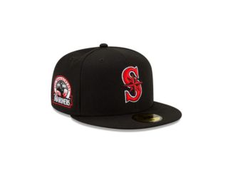 New Era Seattle Mariners Color UV Black and Red 59FIFTY Cap - Macy's