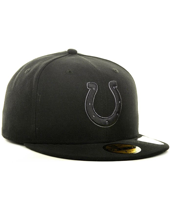 New Era Indianapolis Colts Black Gray 59FIFTY Cap - Macy's