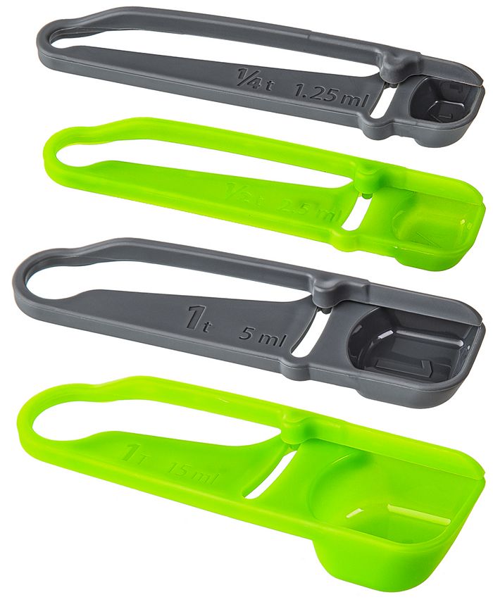 Martha Stewart Collection Self-Leveling Measuring Spoons, Set of 4 ...