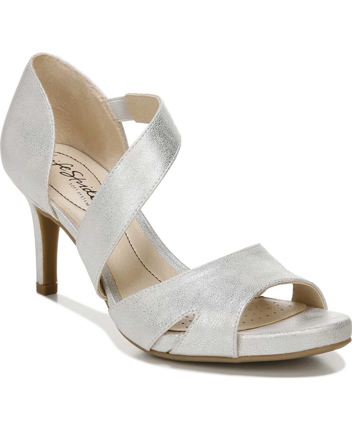 Click here for LifeStride Mega Pumps - Silver Faux Leather prices