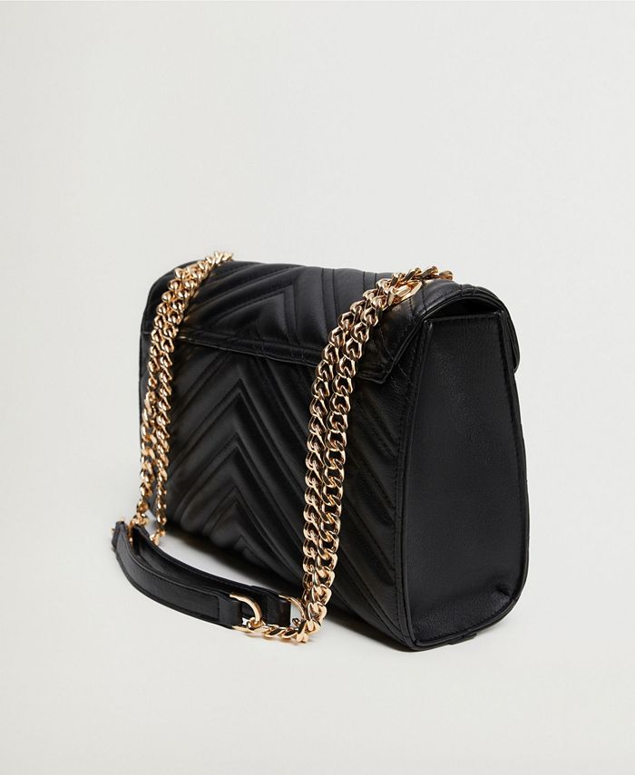 MANGO Women's Quilted Chain Shoulder Bag - Macy's
