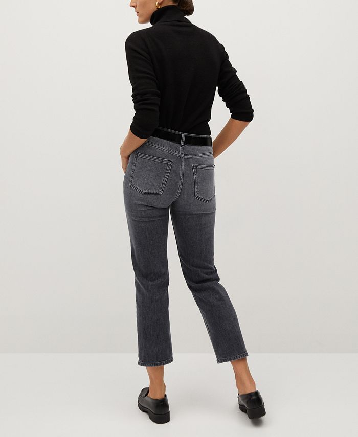 MANGO Women's Premium Straight Jeans - Macy's