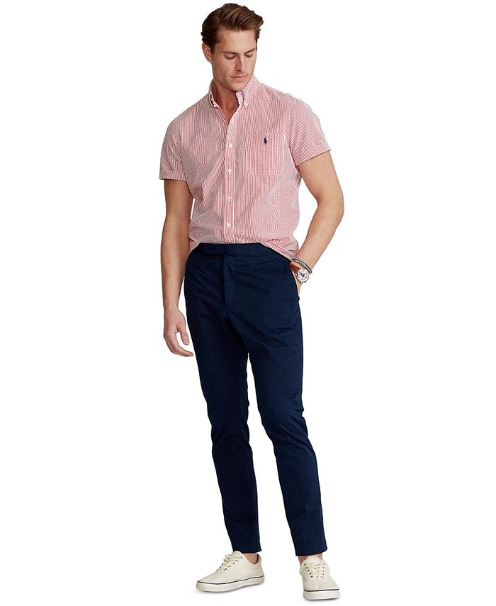 Polo Ralph Lauren Mens Rl Prepster Classic Fit Seersucker Shirt Macys