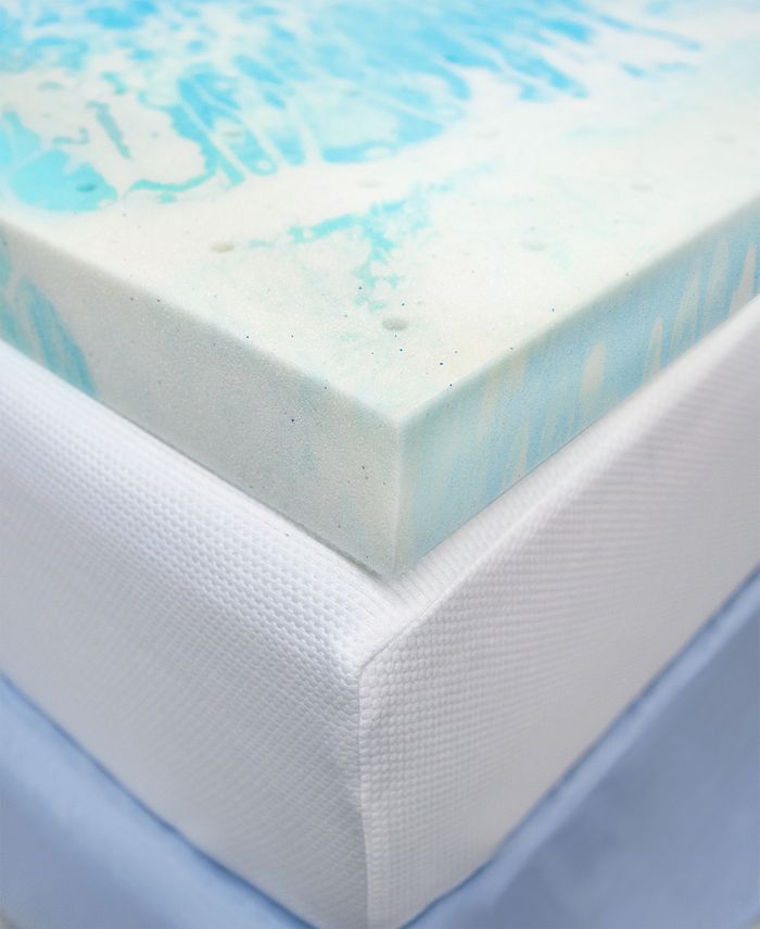 SensorGel 3" Gel Swirl Gel-Infused Memory Foam Mattress Topper- Twin XL ...