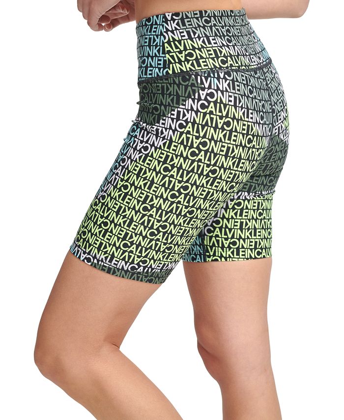 Calvin Klein Printed Bike Shorts - Macy's