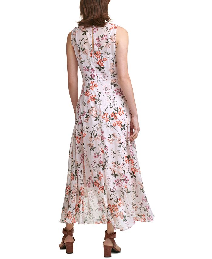 Calvin Klein Petite Floral-Print Maxi Dress - Macy's