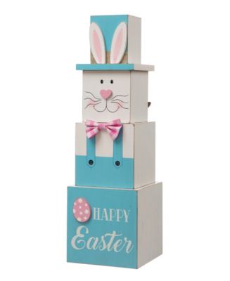 Glitzhome 24“H Double Sided Wooden Porch Decor Easter and July Fourth ...