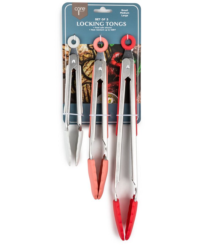 Core Home Locking Tongs, Set of 3 - Macy's