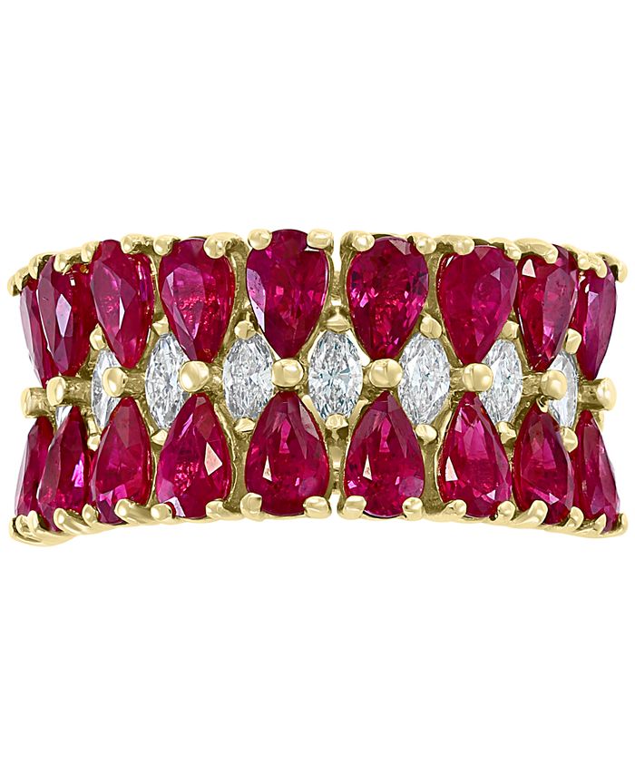 EFFY Collection EFFY® Ruby (5-1/8 ct. t.w.) & Diamond (1/2 ct. t.w ...