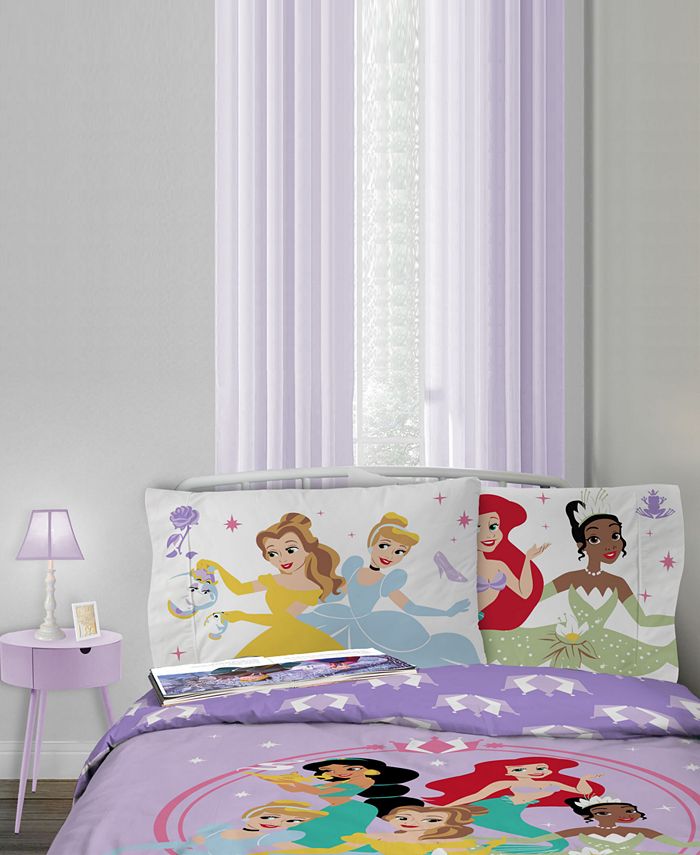 Disney CLOSEOUT! Princesses 6-Pc. Reversible Twin Comforter Set ...