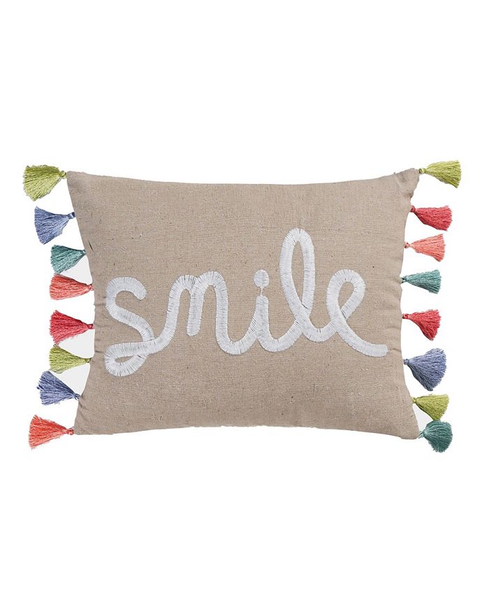Levtex Italia Smile Decorative Pillow, 14" x 18" - Macy's