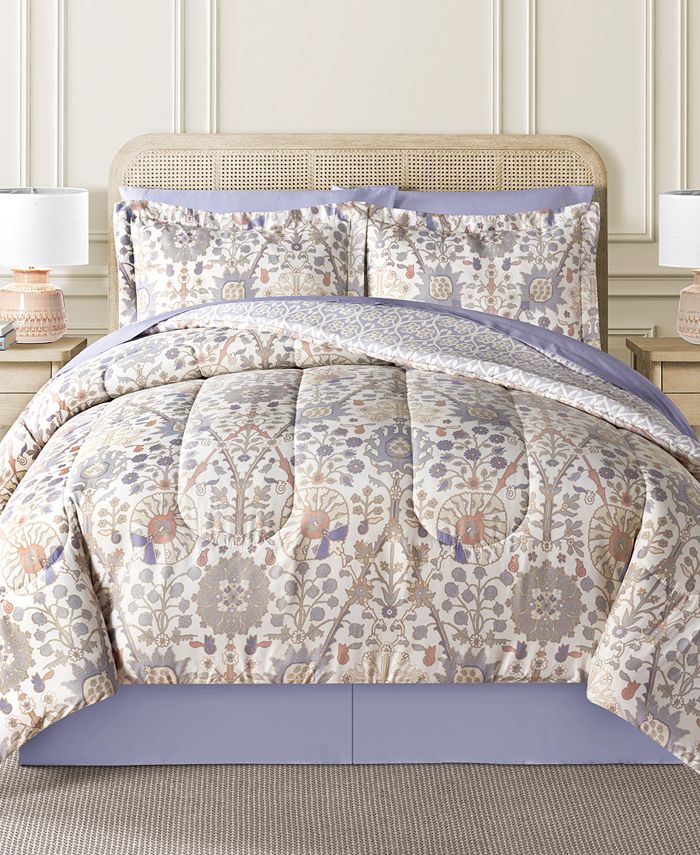 Fairfield Square Collection Inez 8-Pc. Reversible Full Comforter Set ...