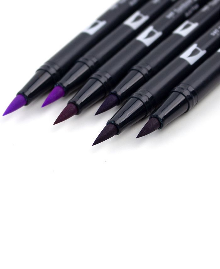 Tombow Dual Brush Pen Art Markers, 6-Pack & Reviews - Home - Macy's