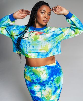 Misa Hylton for INC Tie-Dyed Sweatshirt, Created for Macy's - Macy's