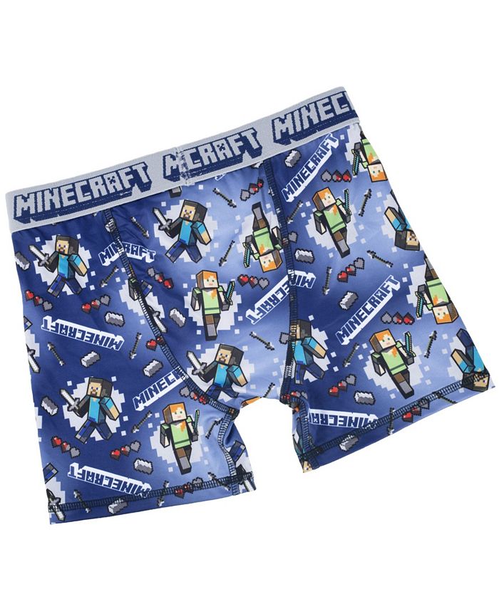 Handcraft Minecraft Big Boys Athletic Boxer Briefs, Set of 4 - Macy's