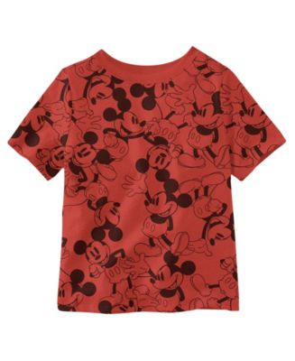 Mickey Mouse AOP Little Short Sleeve T-shirt - Macy's