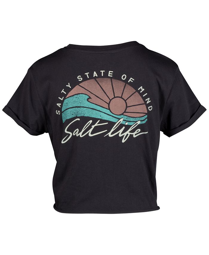 Salt Life Women's Wave And Shine Knotted T-Shirt - Macy's
