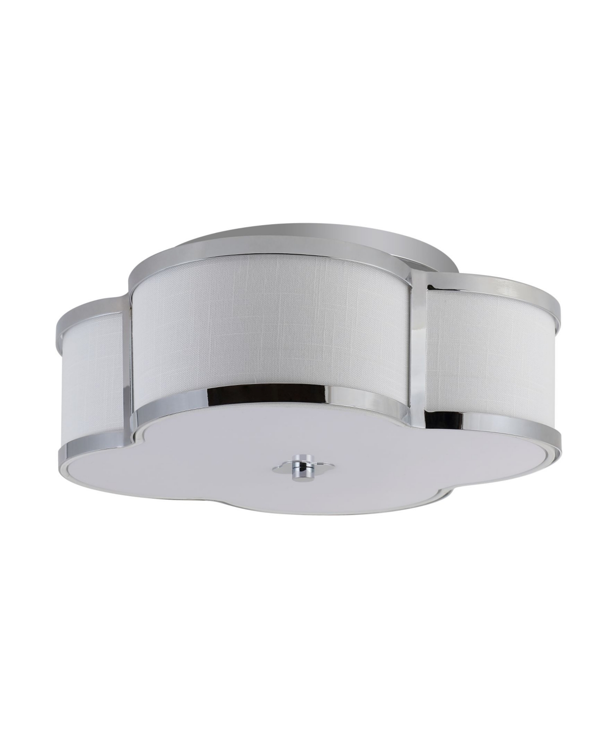 Click here for Quatrefoil Scalloped Shade Classic Glam Led Flush... prices
