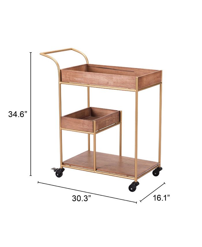 Zuo Bar Cart Tray - Macy's