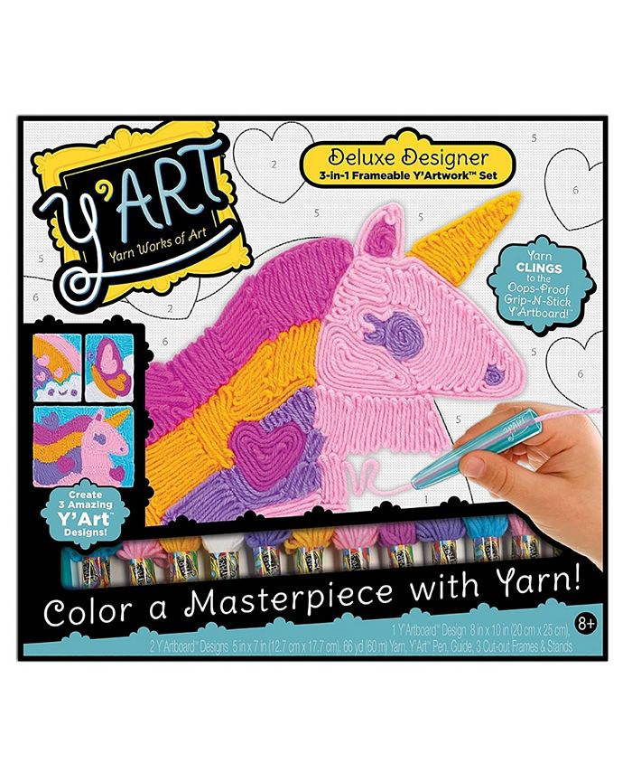 Kahootz Toys Y'Art Yarn Works of Art Deluxe Designer Craft Set - Macy's