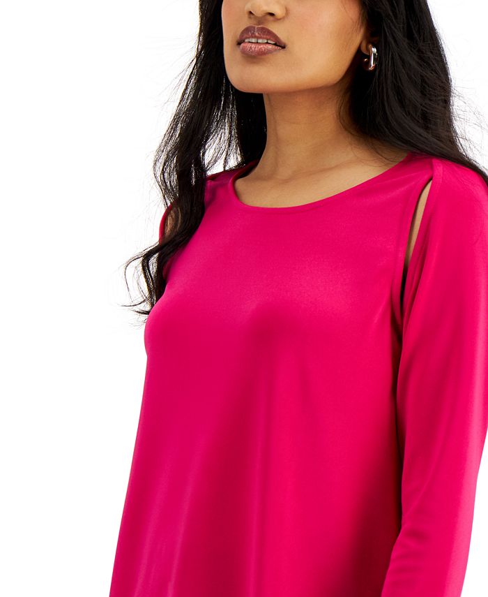 Alfani Slit-Sleeve Top, Created for Macy's - Macy's