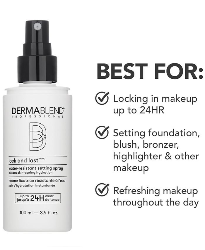 Dermablend Lock & Last Water-Resistant Setting Spray, 3.4 oz. - Macy's