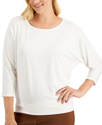 JM Collection Banded Hem Top, Created for Macy's - Macy's