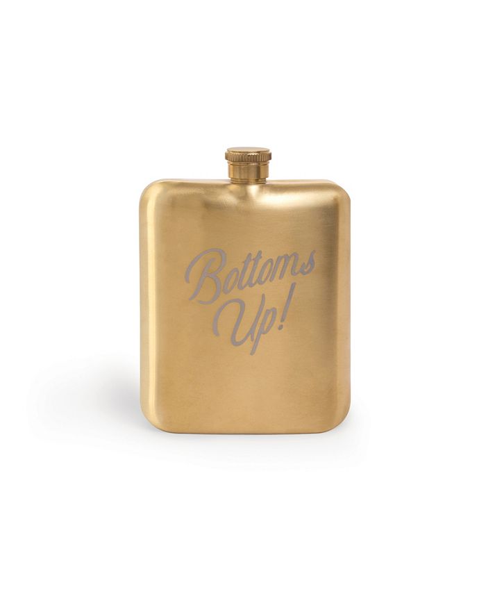 Designworks Ink Barware Hip Flask "Bottoms Up" - Macy's