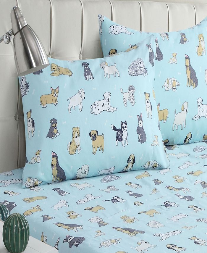 Harper Lane Puppies Twin Sheet Set, 3 Pieces - Macy's