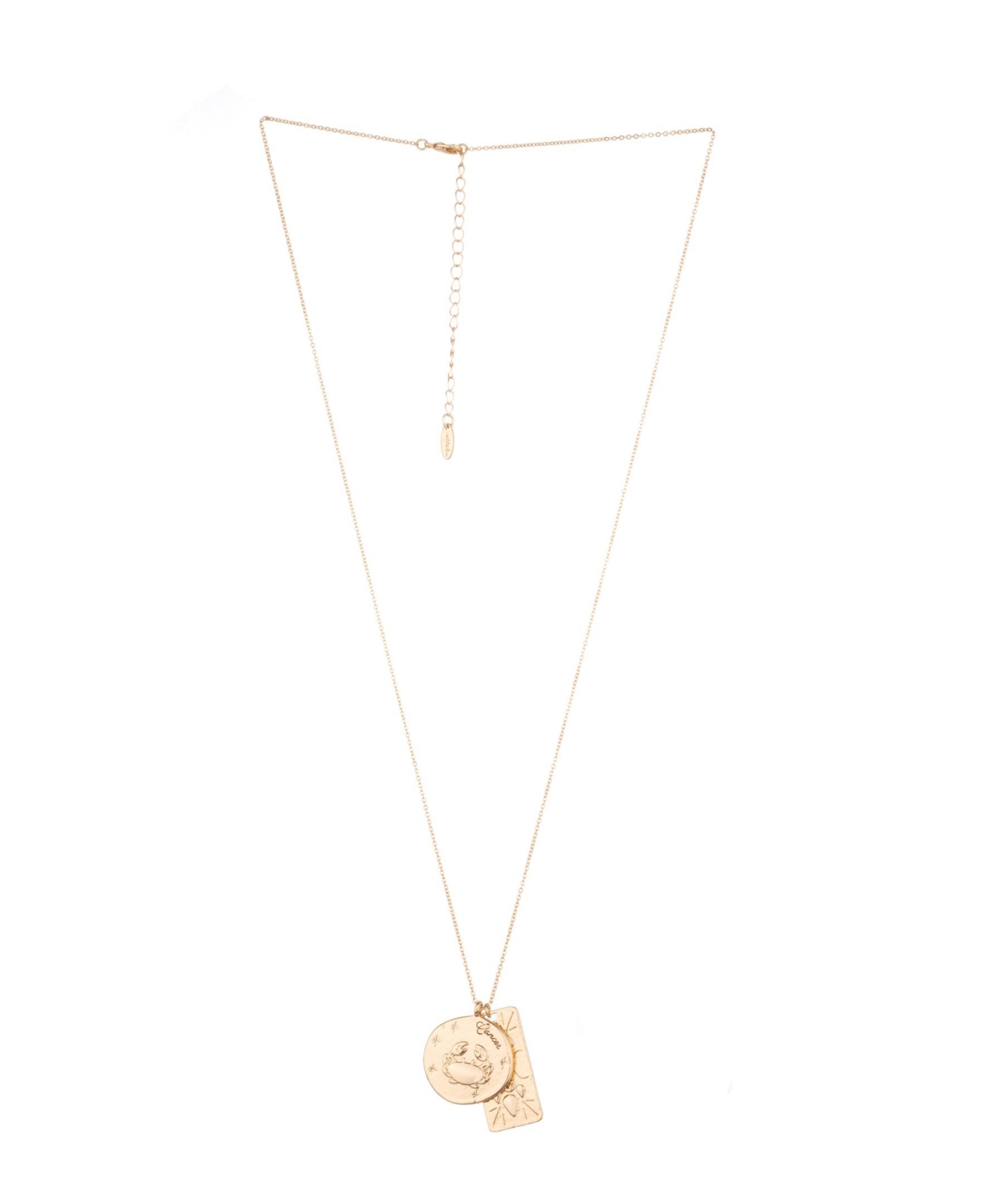 Click here for Ettika Womens Zodiac Double Charm Necklace - Cance... prices
