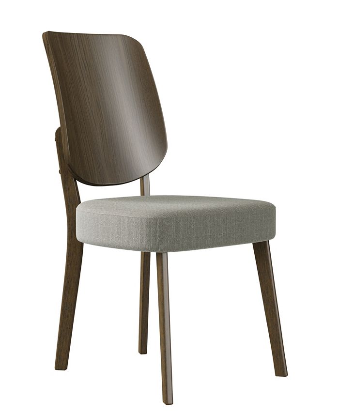 Handy Living Samuelsson Mid Century Modern Armless Side Chair with Wood Back, Set of 2 & Reviews ...