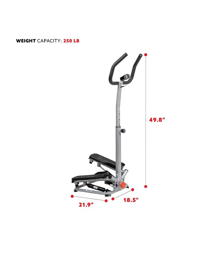 Sunny Health & Fitness Stair Stepper Machine with Handlebar - SF ...