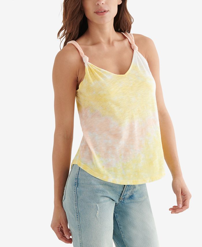 Lucky Brand Knotted Camisole & Reviews - Tops - Women - Macy's