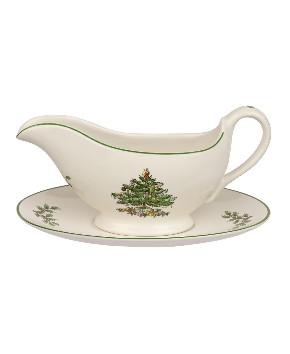 Click here for Spode Christmas Tree Gravy Boat - White Multi prices