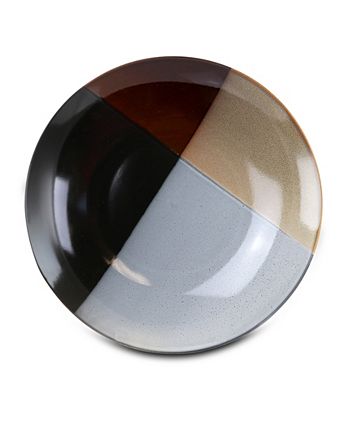 Gibson Convergence Round Stoneware Dinnerware Set, 16 Piece - Macy's