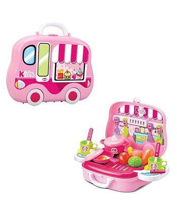 Toy Chef Children's Portable Mini Toy Kitchen Set, 25 Pieces - Macy's