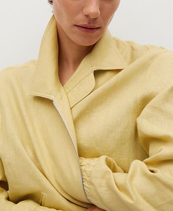 MANGO Linen Jacket - Macy's