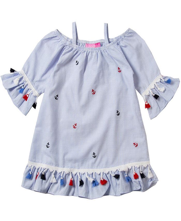 Good Lad Girls Sleeveless Yellow Taffeta Plaid Dress With Pink Sash and ...