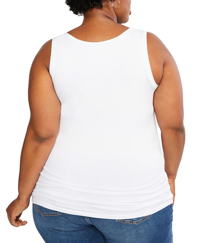 Motherhood Maternity Plus Size Ruched Tank Top - Macy's