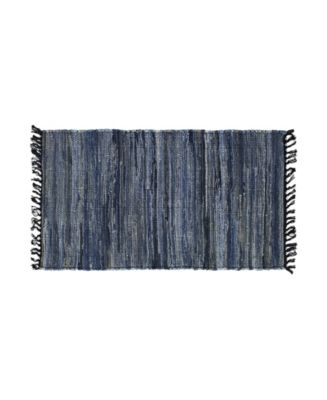 French Connection Elisha Denim Chindi 28" x 48" Moroccan Accent Rug ...
