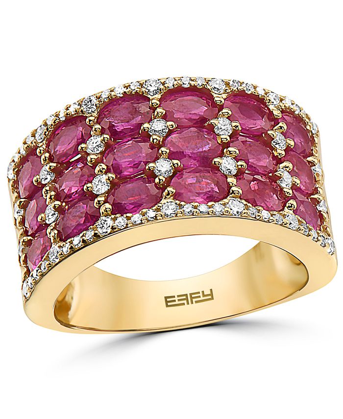 EFFY Collection EFFY® Ruby (4-1/4 ct. t.w.) & Diamond (3/8 ct. t.w ...
